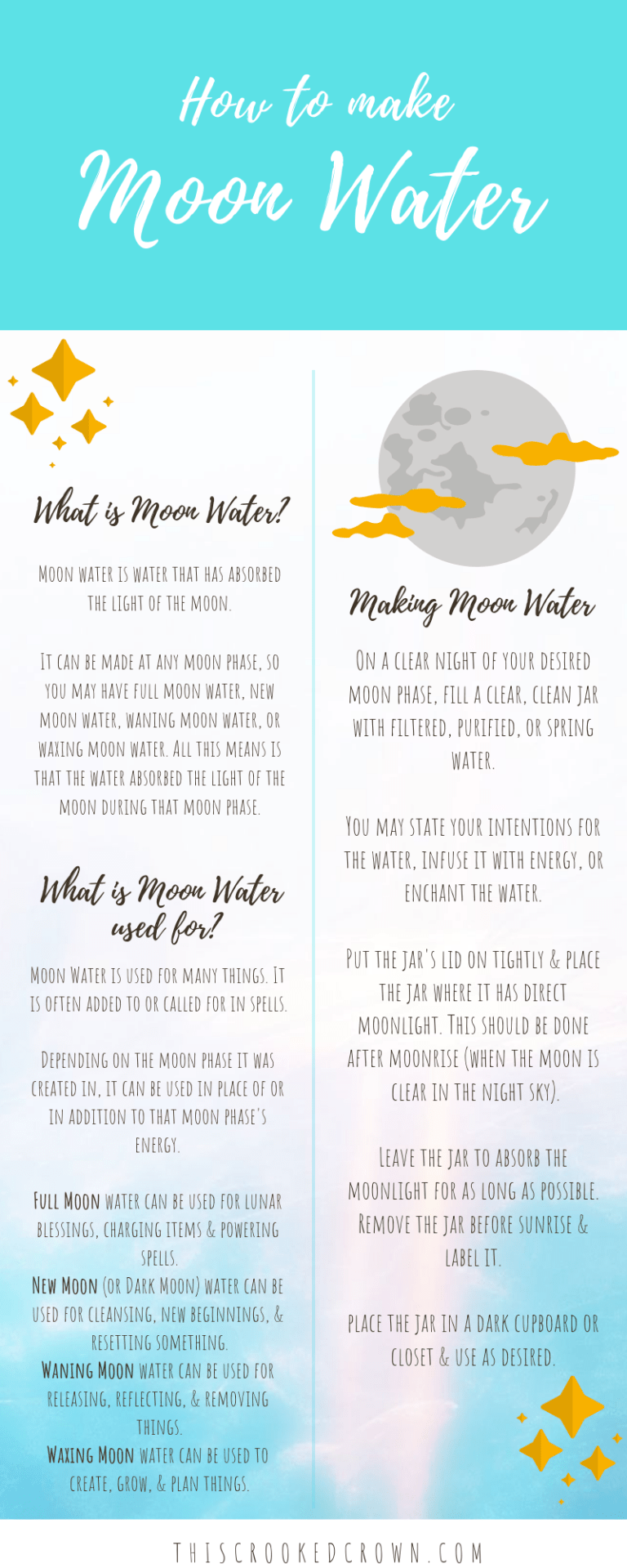 How to Make Moon Water – This Crooked Crown